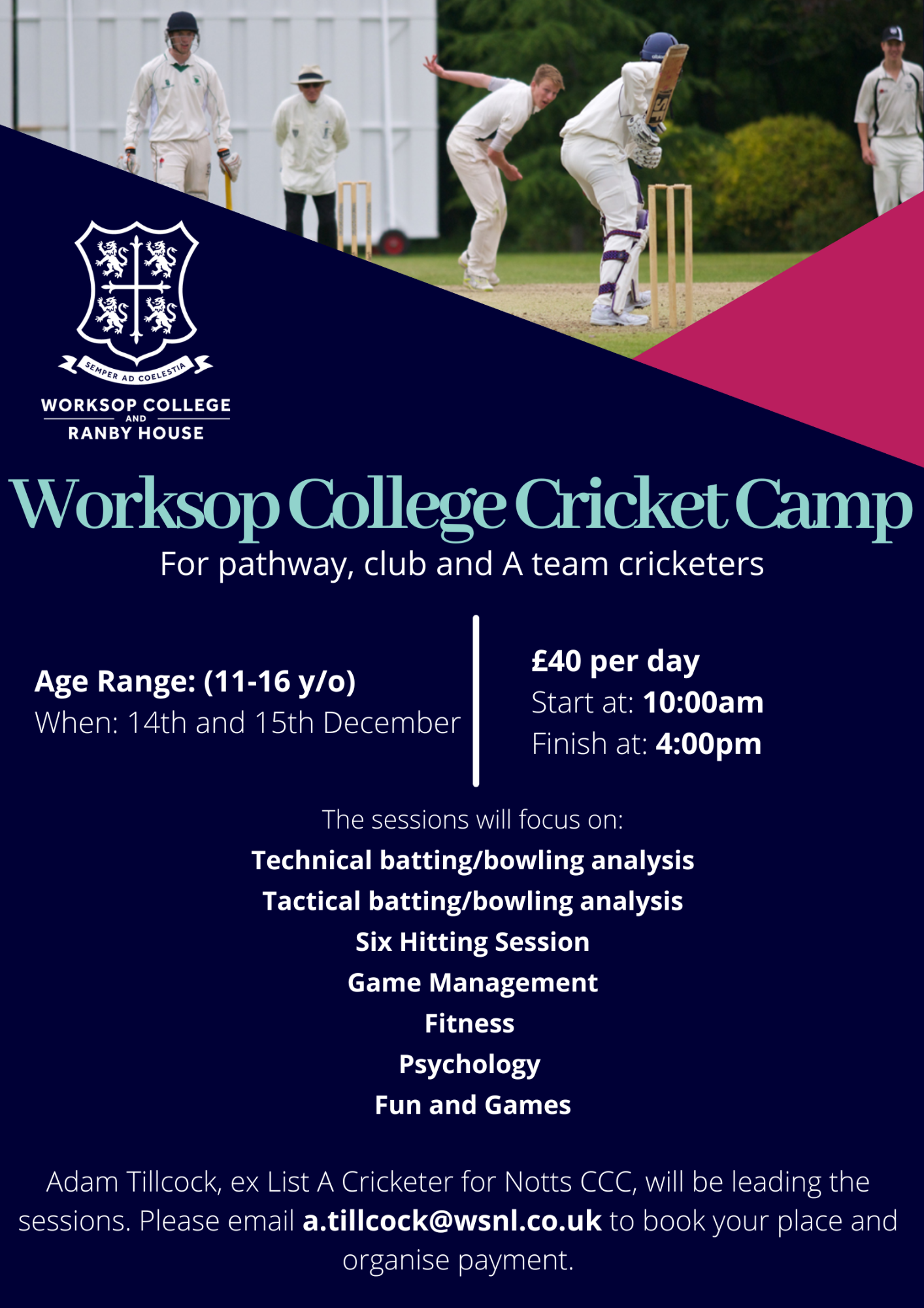 Worksop College Parent Portal - Worksop College Weekly reminders 10.11.2023