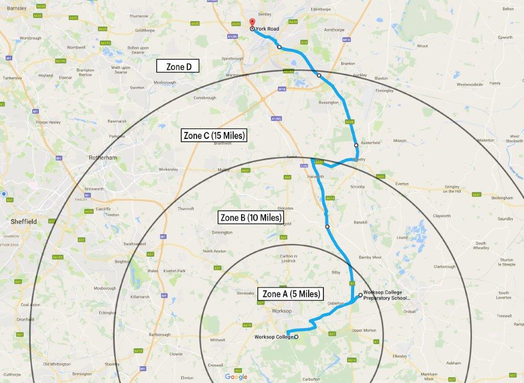 Worksop College - Transport