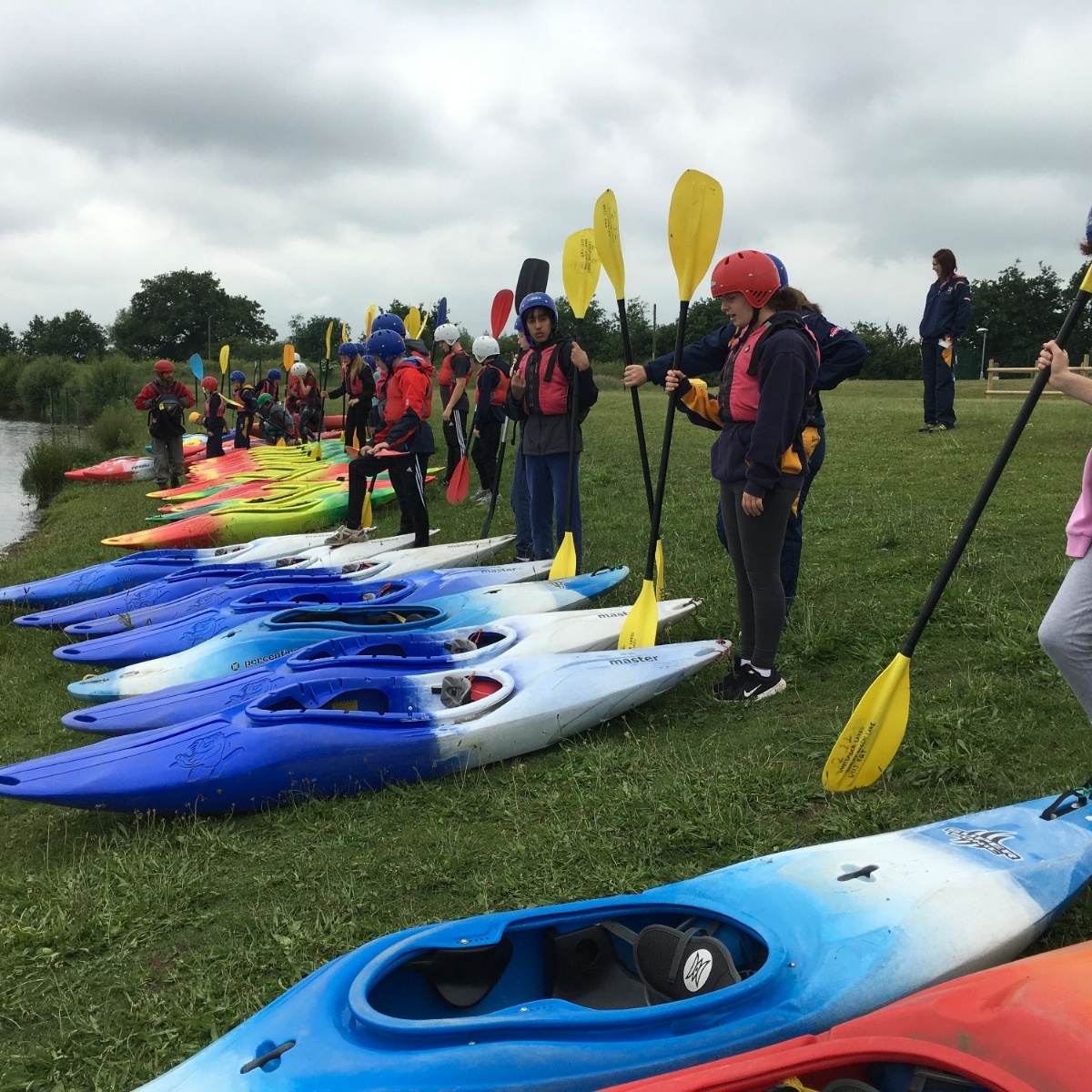Worksop College - Kayaking, abseiling and archery: Whitemoor Lakes 2018